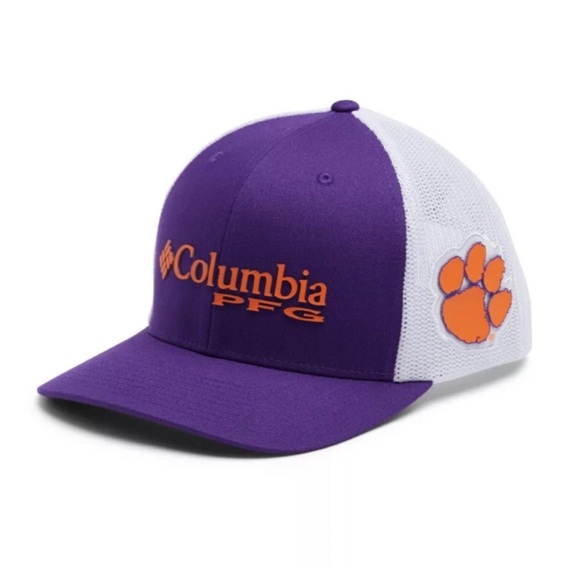 Columbia | Accessories | Columbia Clemson Tigers Pfg Stretchfitted Cap ...